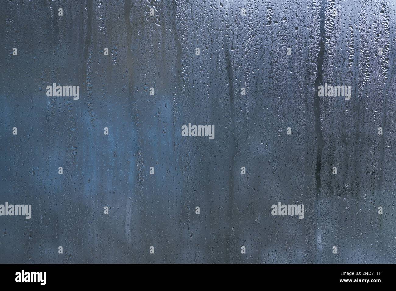 fogged glass due to moisture or poor heating Stock Photo - Alamy