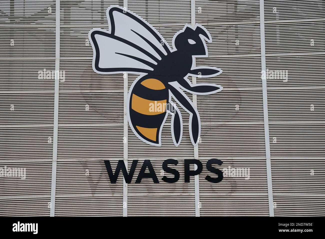 File photo dated 05-10-2022 of of Wasps signage at the Coventry ...