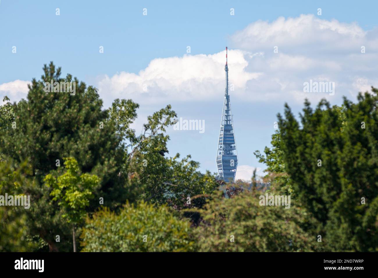 The Kamzík TV Tower is a 196-metre (643 ft) tall television ...