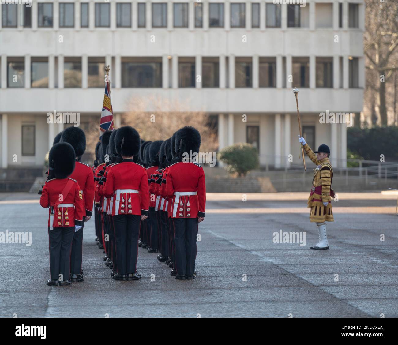 Wellington Barracks, London, UK. 15 February 2023. The Major General ...