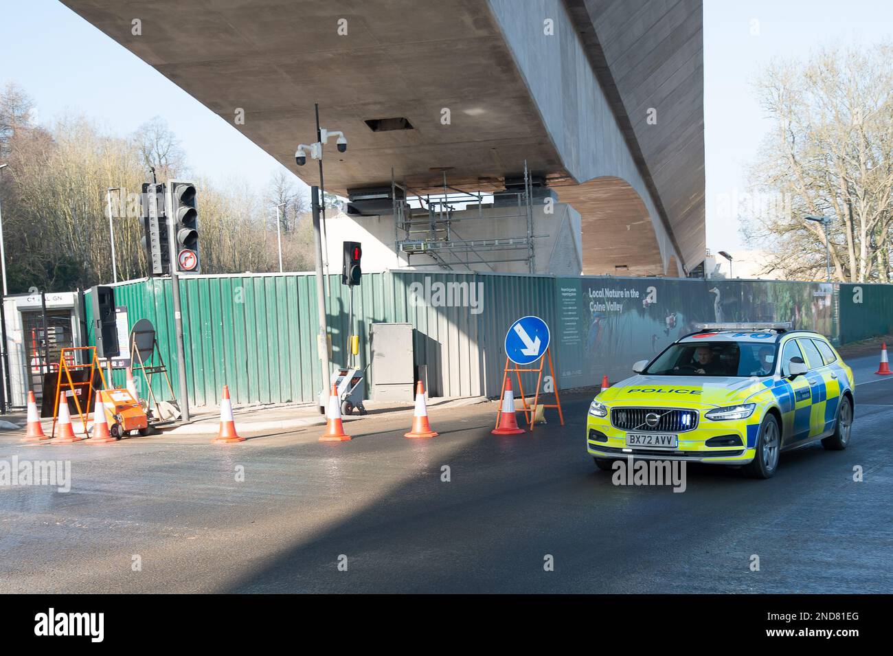 West Hyde, Hertfordshire, UK. 15th February, 2023. There were long ...