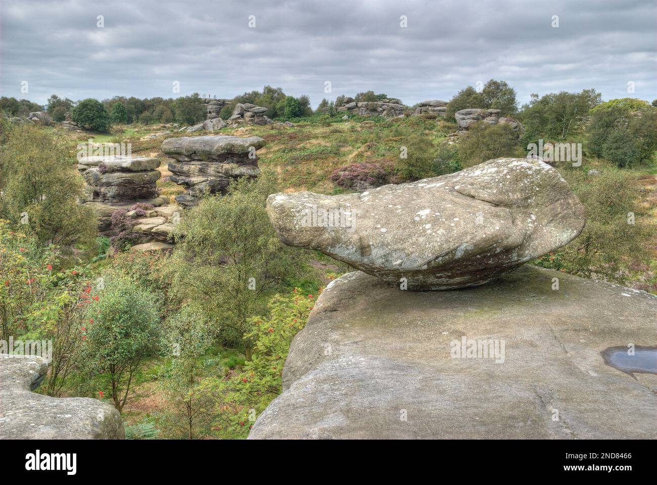 Rocks that have names brimham hi-res stock photography and images - Alamy