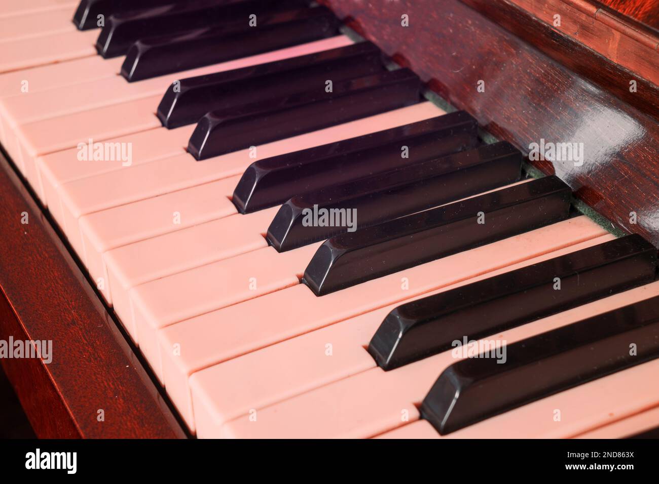 keyboard piano, side view of instrument musical tool Stock Photo - Alamy