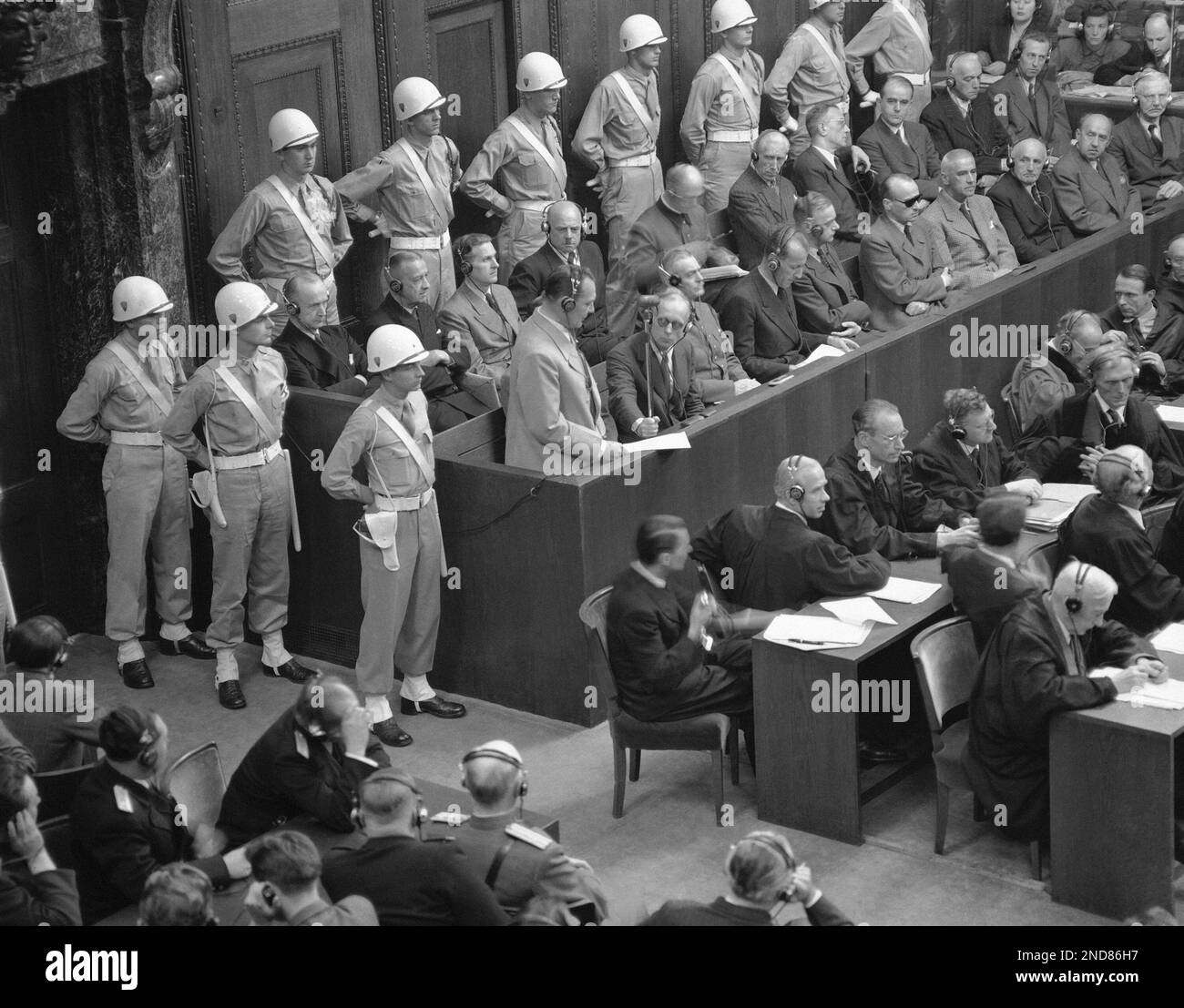 Hermann Goering, former Reichsmarshal of Nazi Germany, stands in the ...