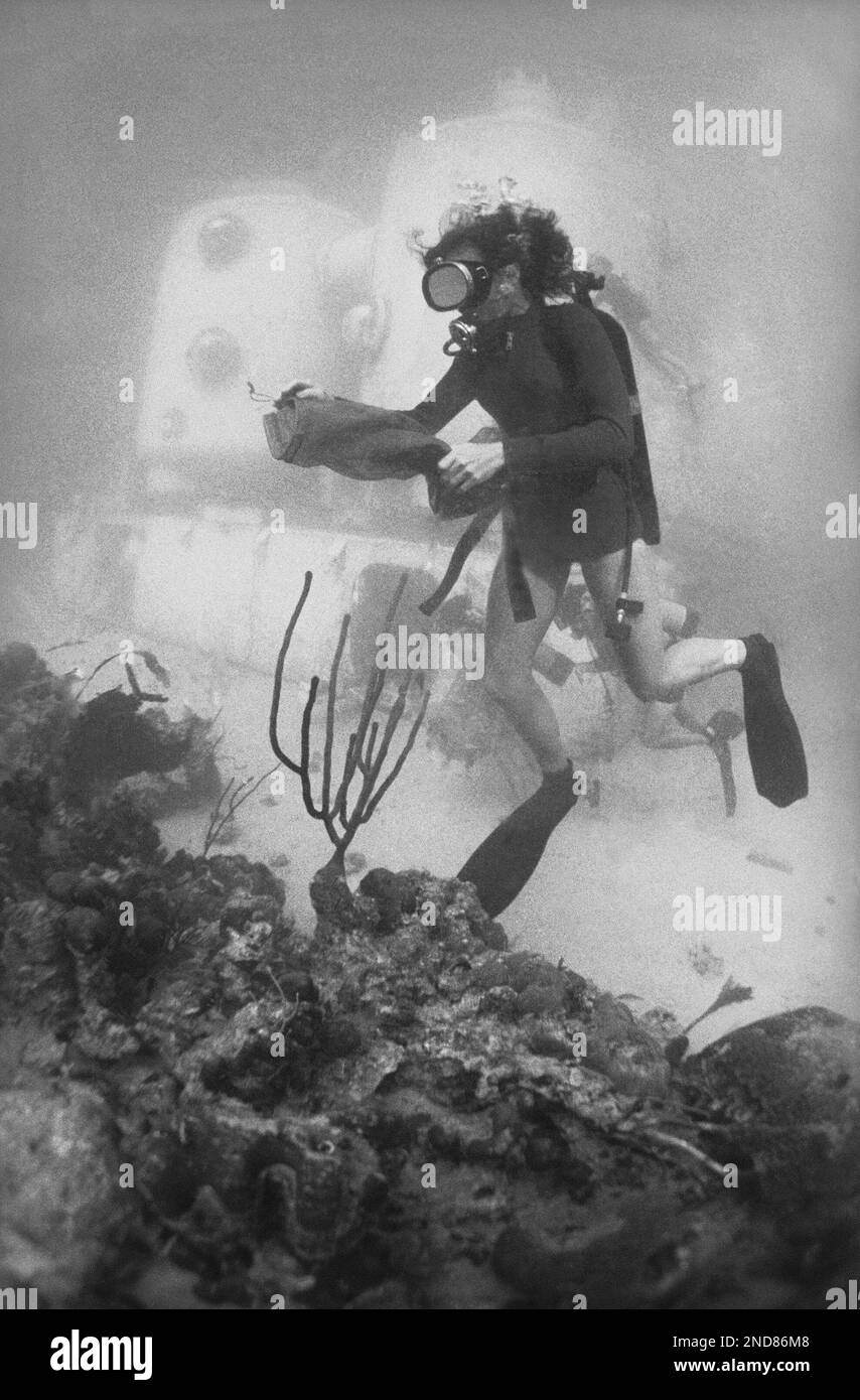 Dr. Sylvia Earle Meade, the leader of five women aquanauts in the ...