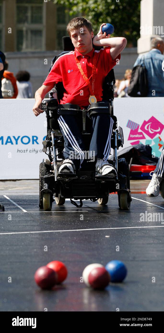 Paralympic Champion and member of British boccia team, David Smith ...