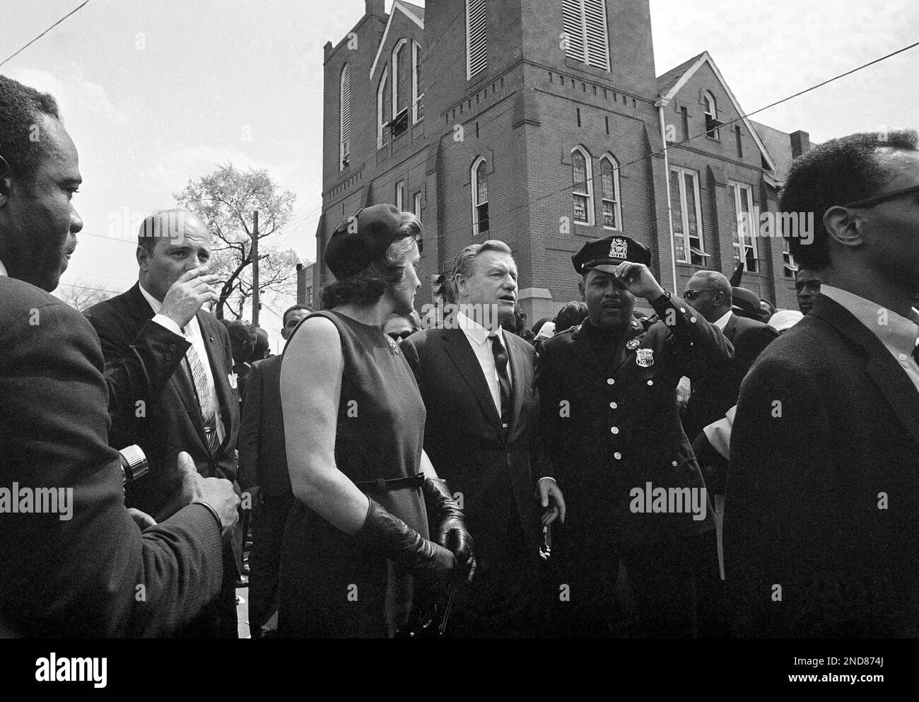 New York Gov. Nelson Rockefeller and his wife Margaretta make their way ...
