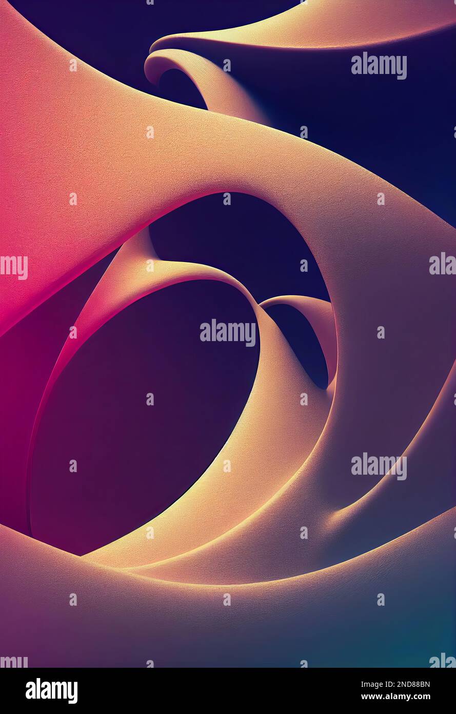 Gold and magenta wavy shapes abstract background. Decorative vertical ...