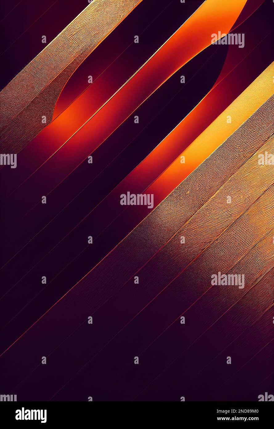 Gold and red wavy shapes abstract background. Decorative vertical ...