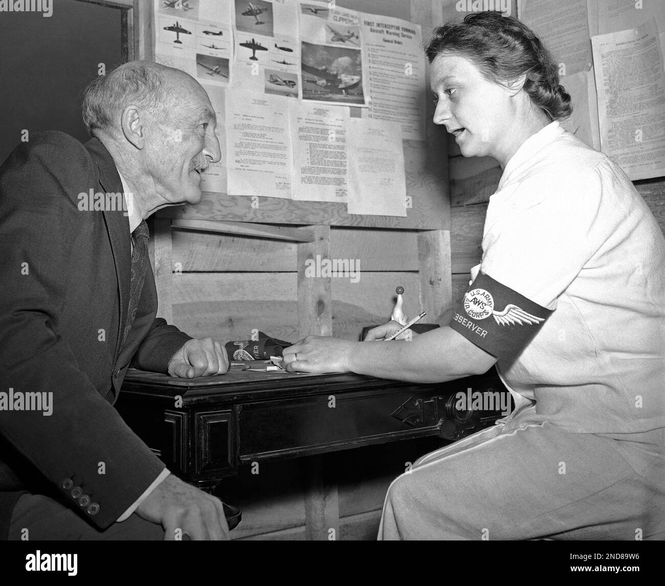 Former Governor Gifford Pinchot of Pennsylvania visits his local air ...