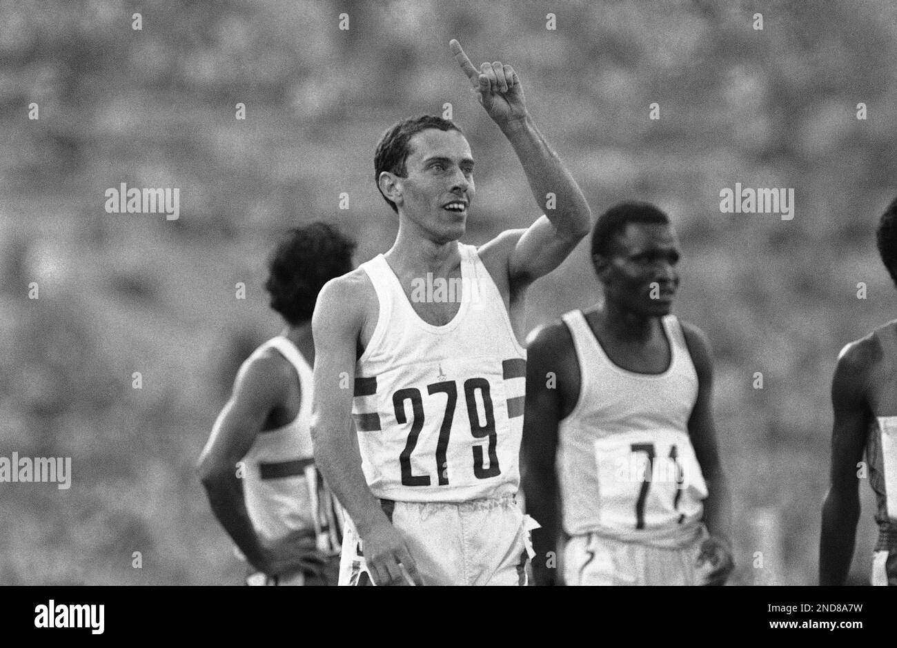 Steve Ovett, Britain's celebrated middle distance runner, makes ...