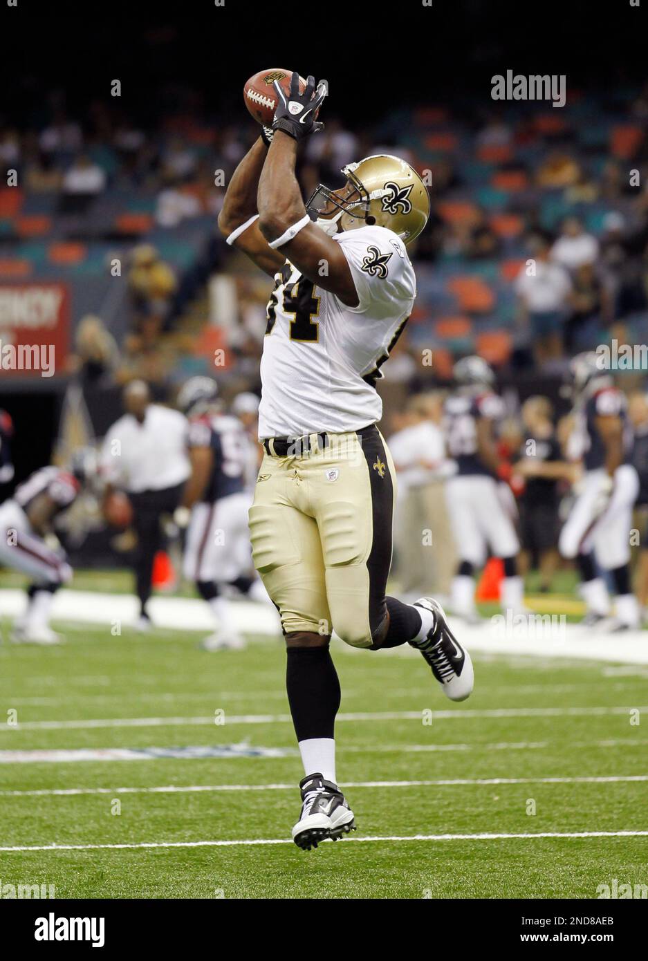 New Orleans Saints wide receiver D'Juan Woods (84) in action against ...