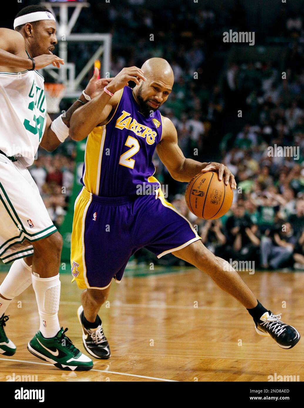 Los Angeles Lakers' Derek Fisher during Game 3 of the NBA basketball ...