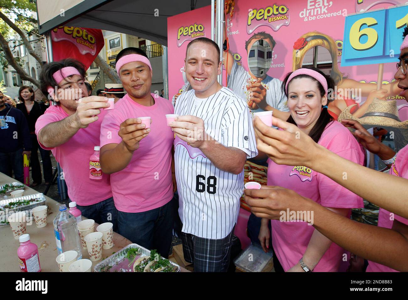 In this photograph taken by AP Images for Pepto Bismol, Steve Favrt ...