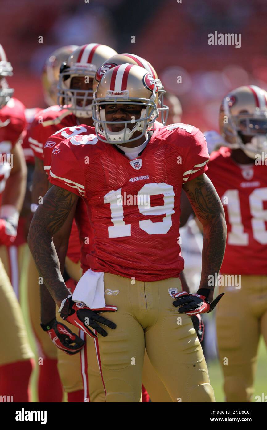 San Francisco 49ers wide receiver Ted Ginn Jr. (19) during pregame of ...