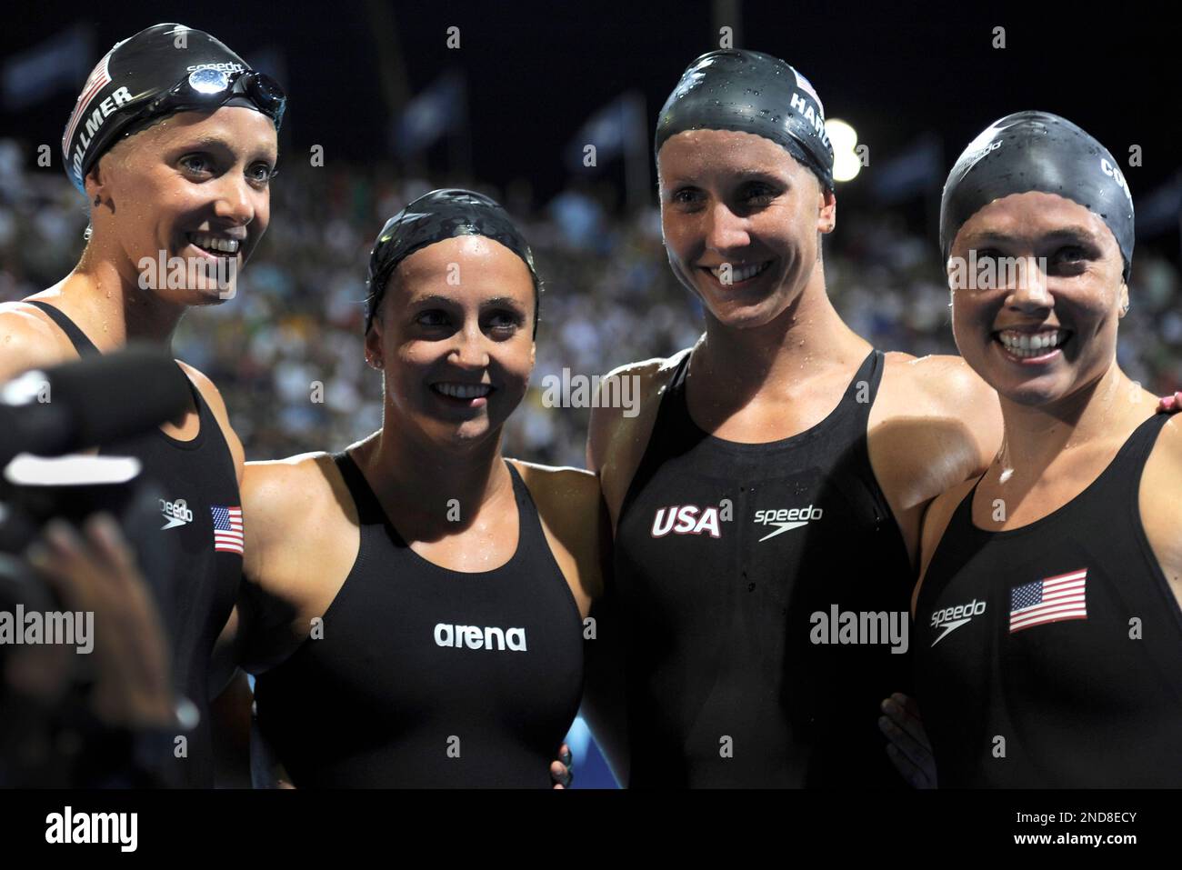 Dana Vollmer, Rebecca Soni, Jessica Hardy, and Natalie Coughlin, from ...