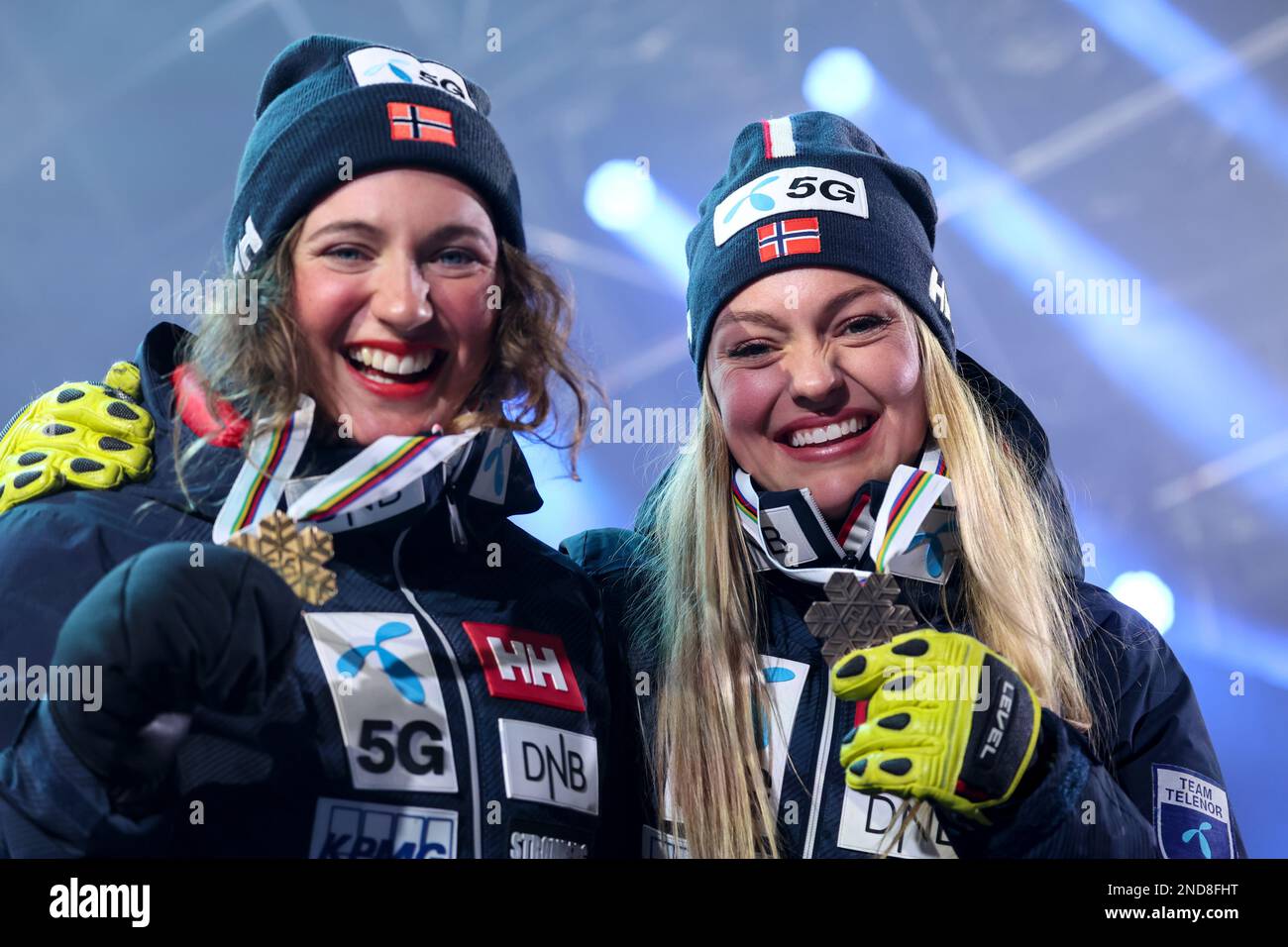 Norway's Maria Therese Tviberg, right, gold, and Norway's Thea Louise ...