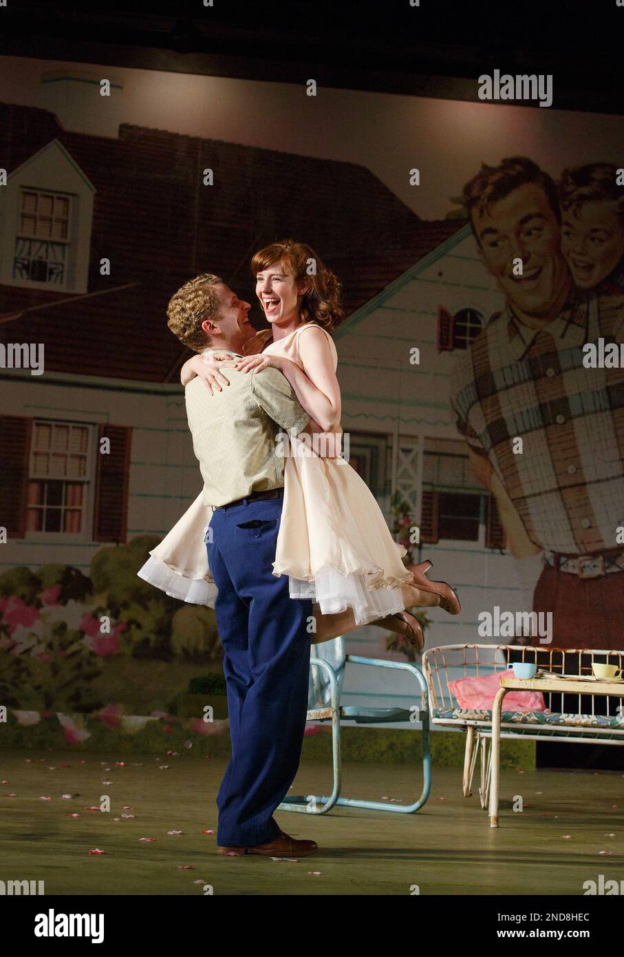 Charles Aitken (Chris Keller), Amy Nuttall (Ann Deever) in ALL MY SONS ...