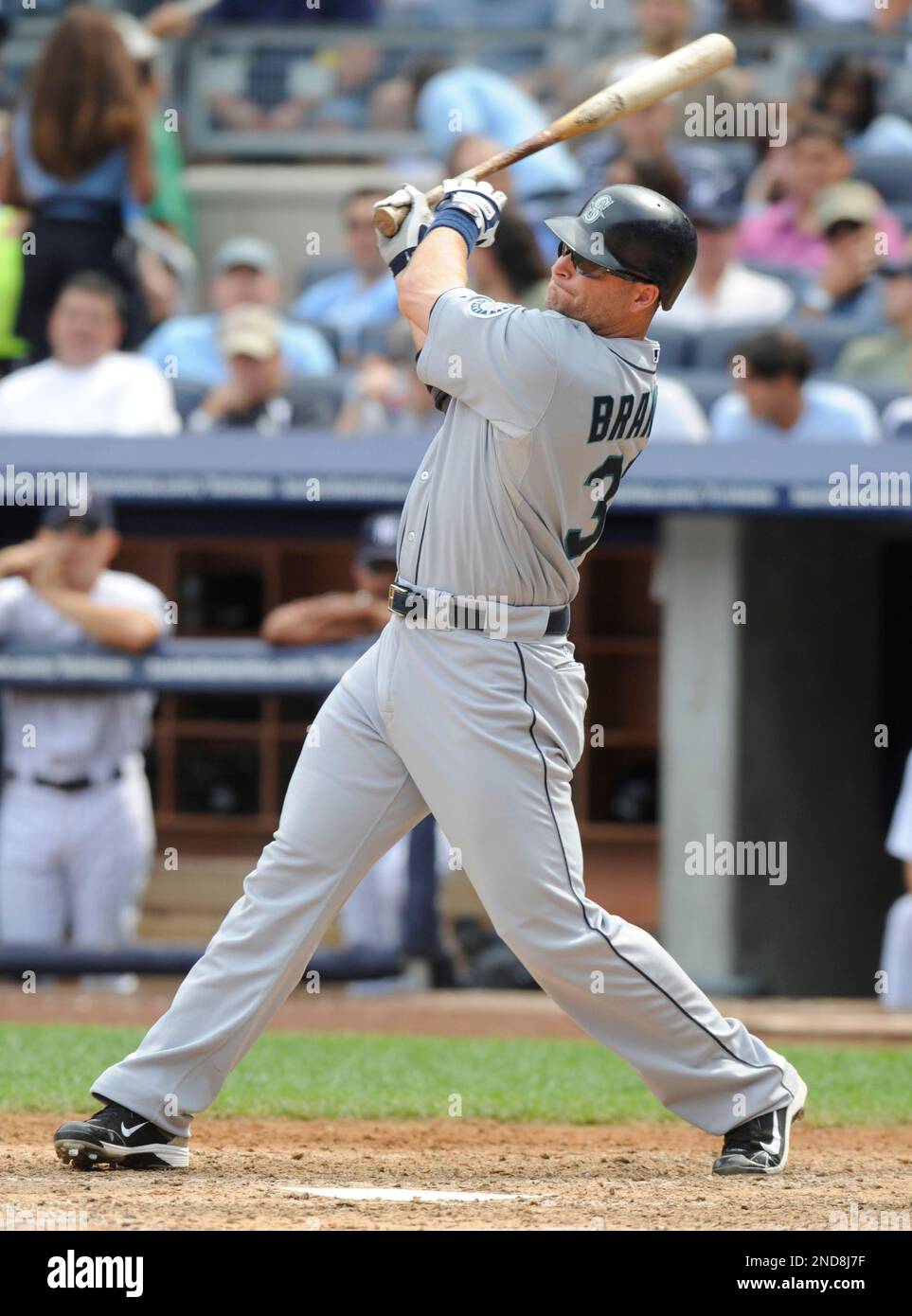 Seattle Mariners' Russell Branyan bats against the New York Yankees in ...
