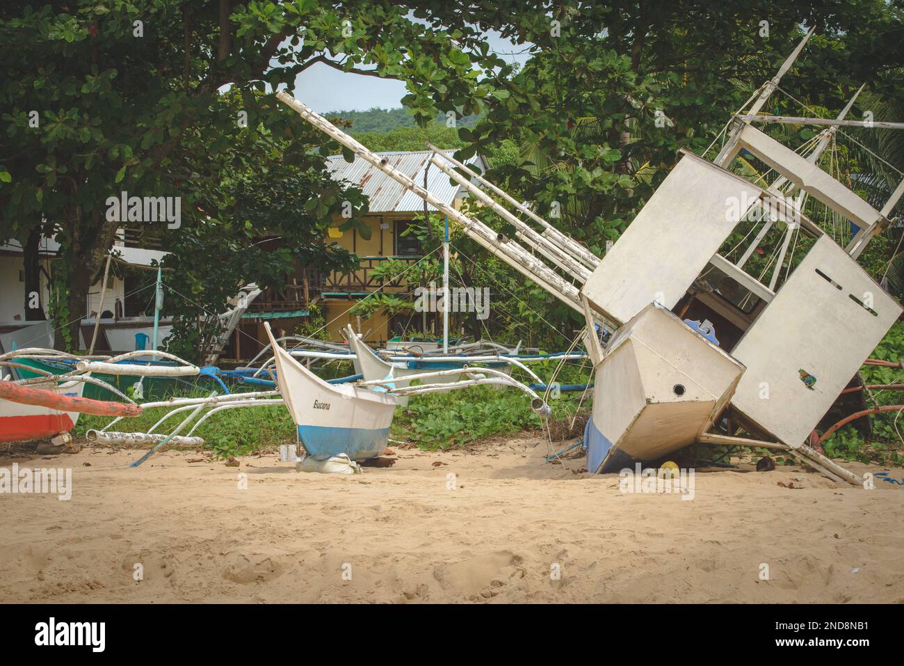 This photo captures the essence of the Philippines, with a traditional ...
