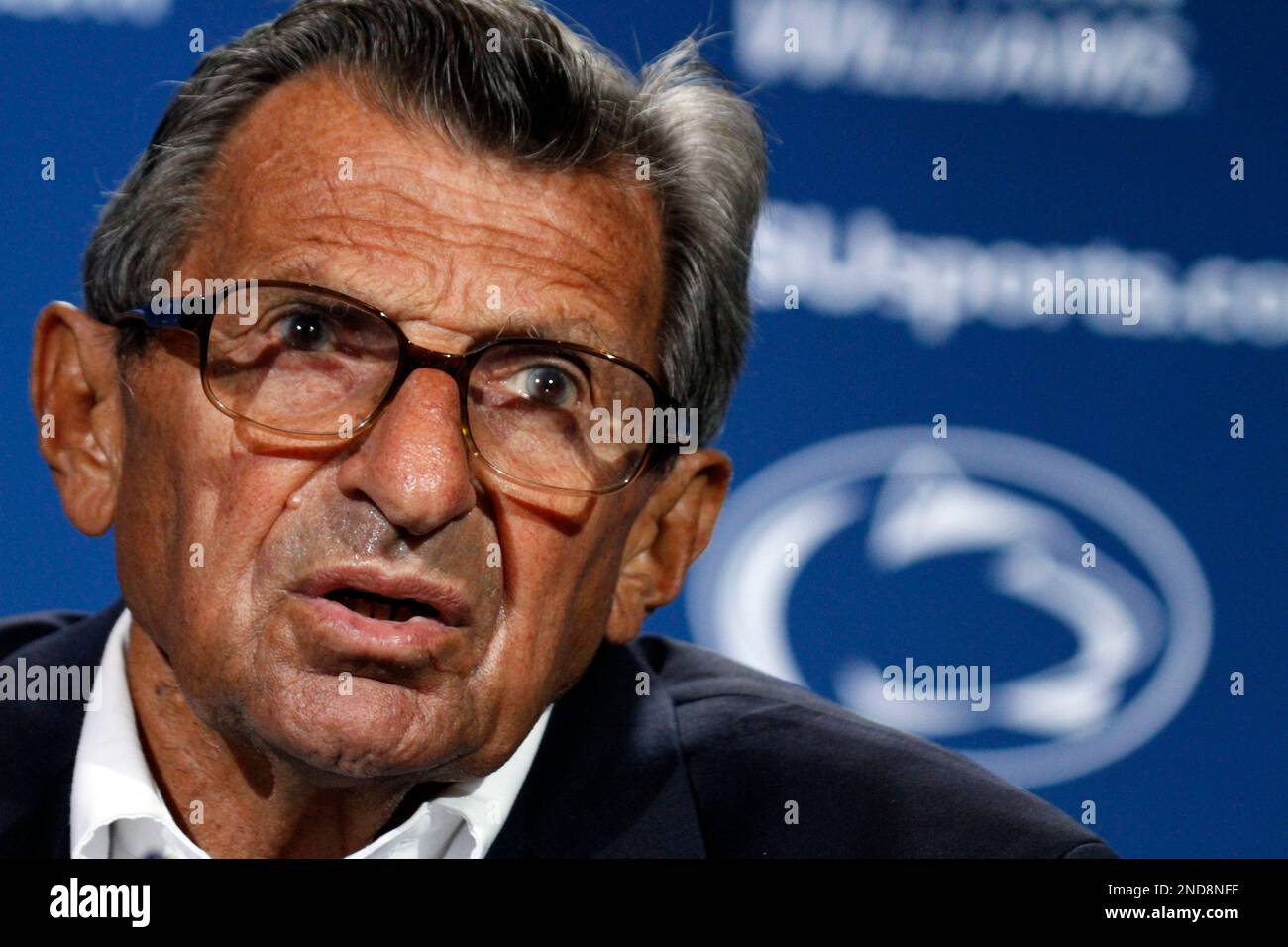 Penn State head coach Joe Paterno during football media day in State ...