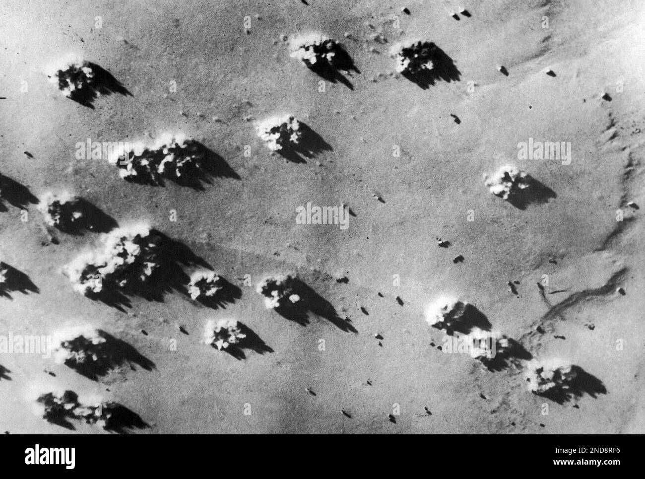 Prelude to the land offensive of the Allies, in full sway in the ...