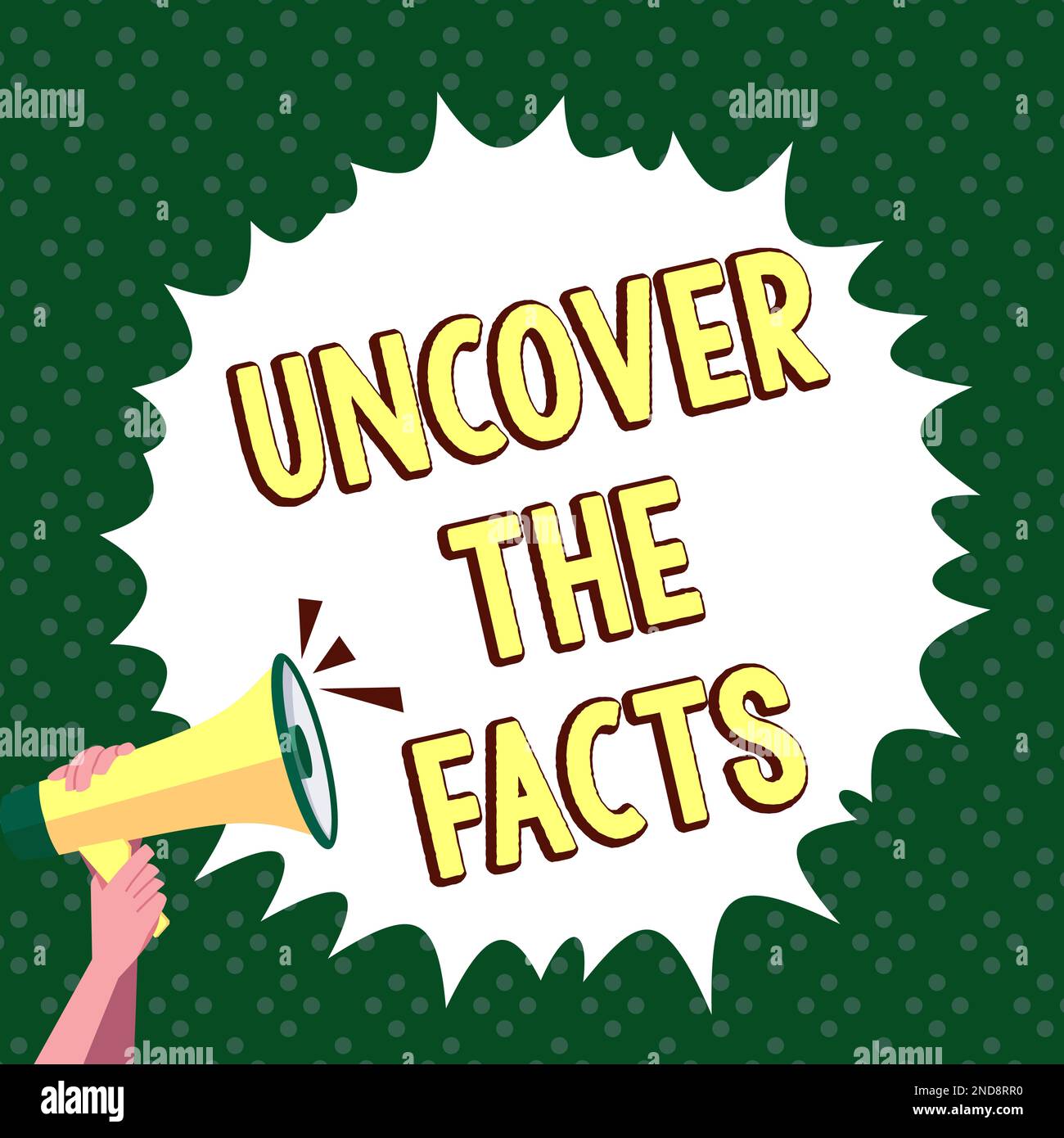 Text sign showing Uncover The Facts. Concept meaning Find the truth and ...