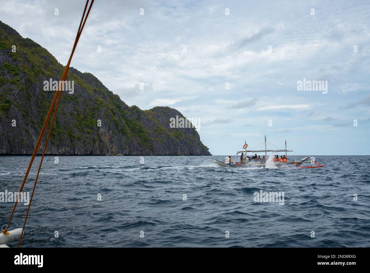 This photo captures the essence of the Philippines, with a traditional ...