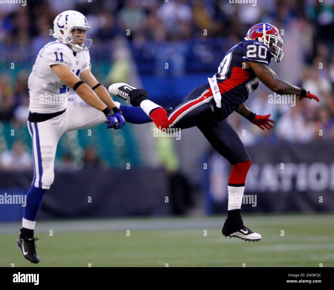 Indianapolis Colts wide receiver Anthony Gonzalez (11) and Buffalo ...
