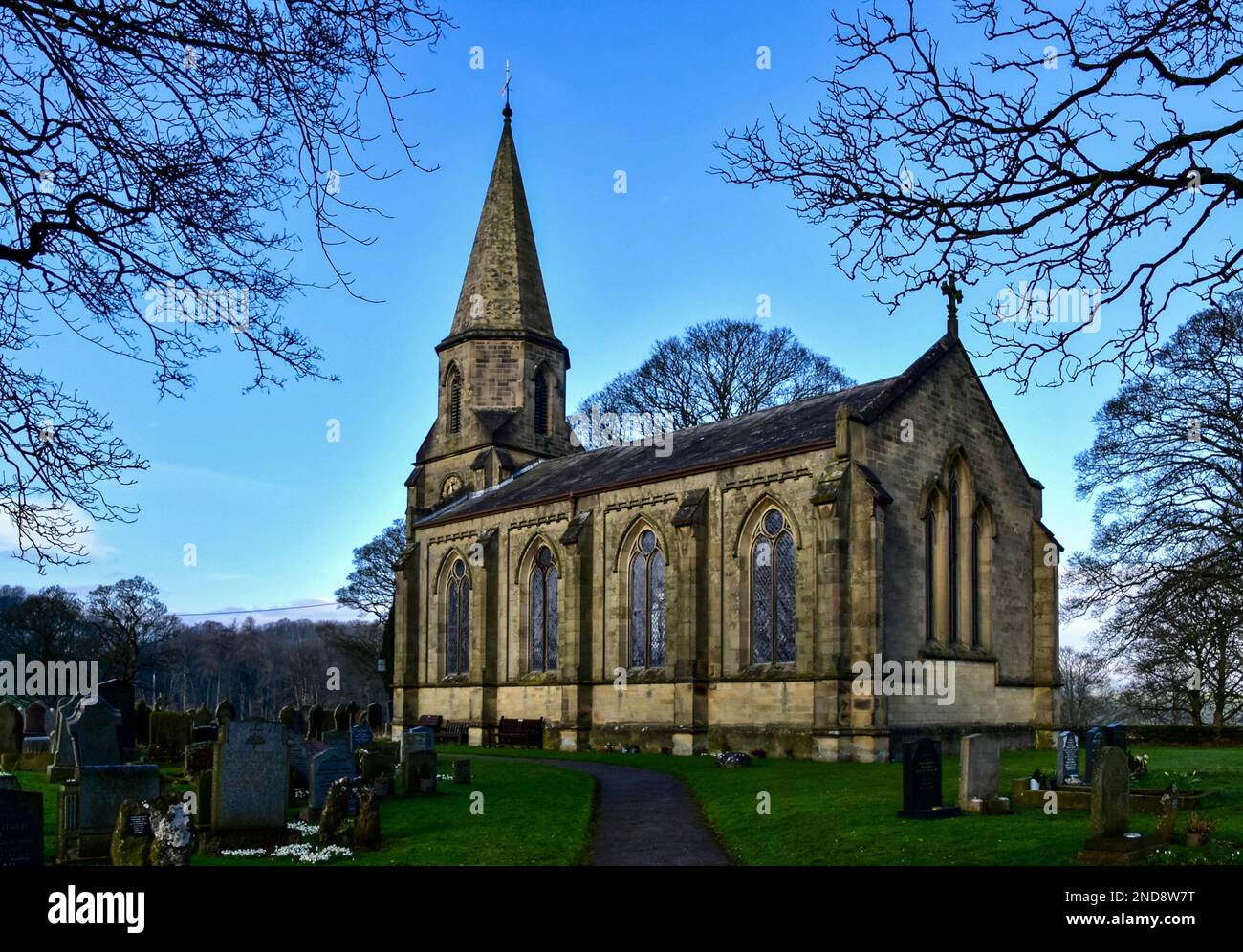 The Parish Church of St. Peter in Coniston Cold Stock Photo - Alamy