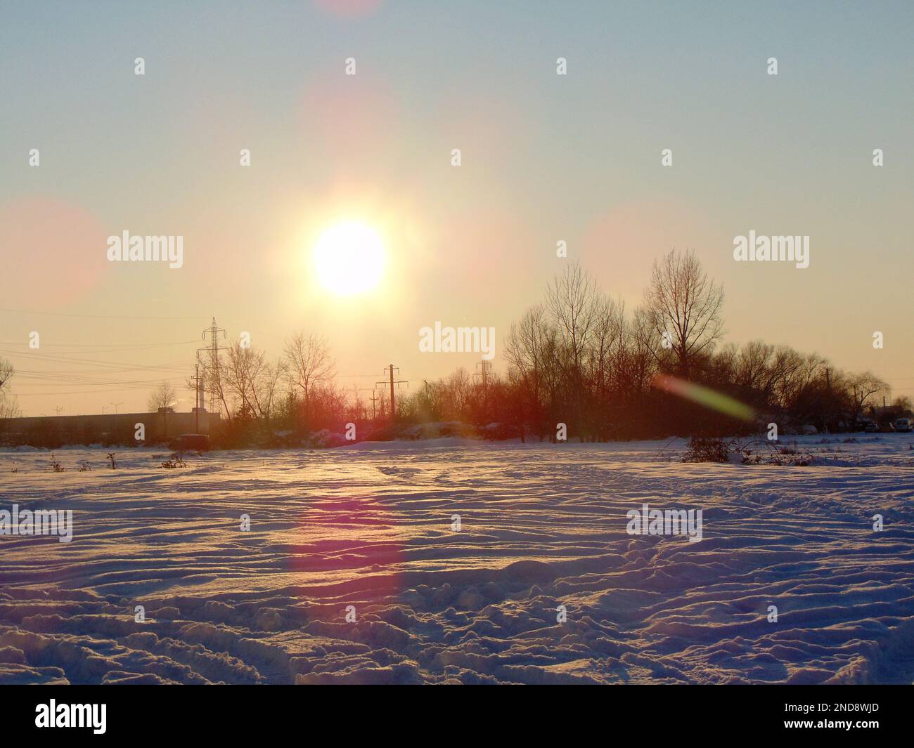 Beautiful winter landscape sun hi-res stock photography and images - Alamy