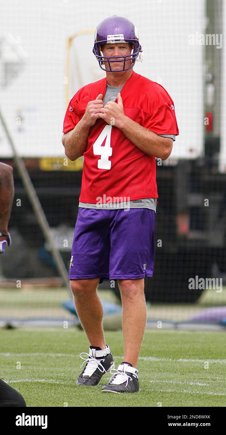 Minnesota Vikings quarterback during football practice the Vikings ...