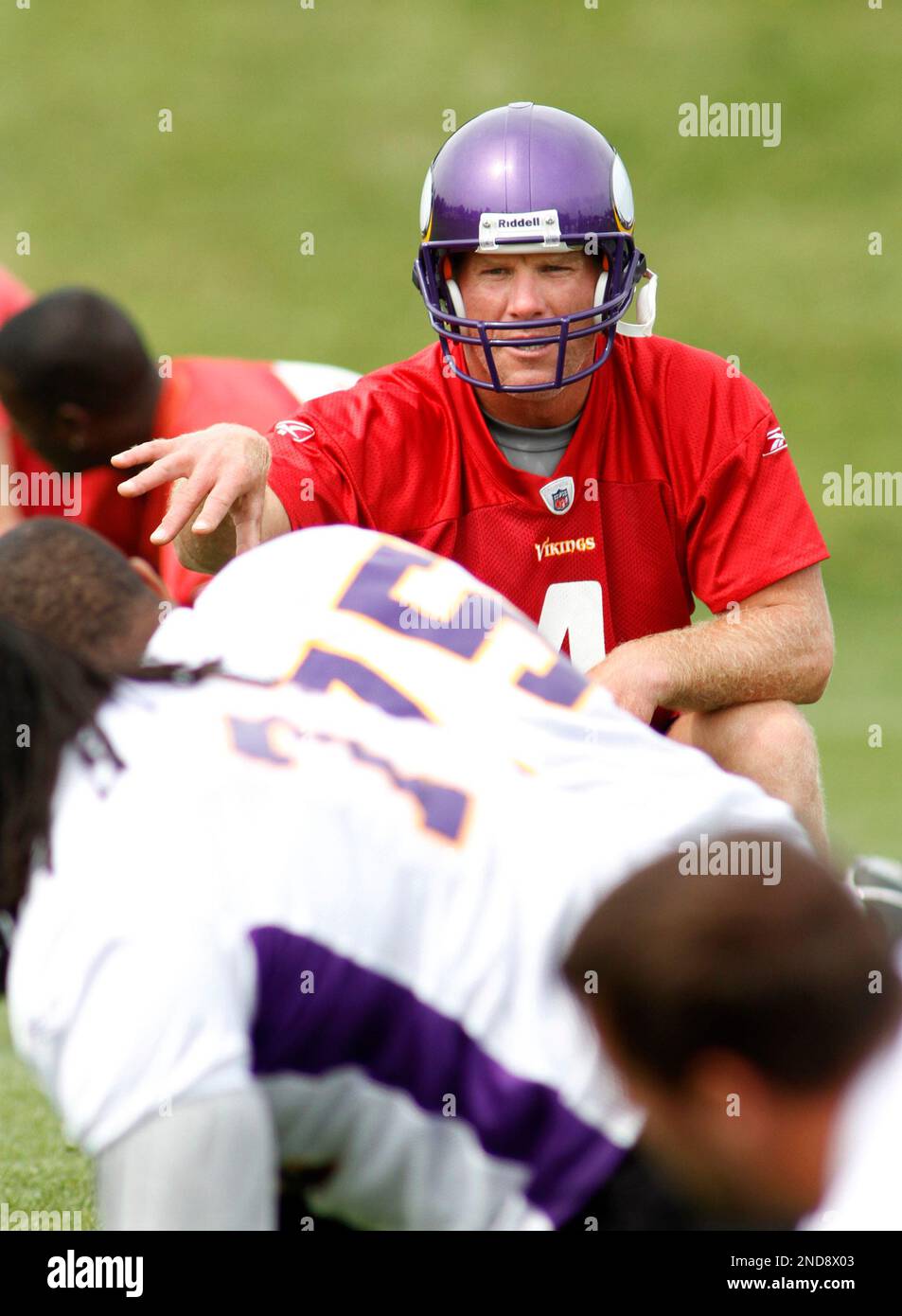 Minnesota Vikings quarterback during football practice the Vikings ...