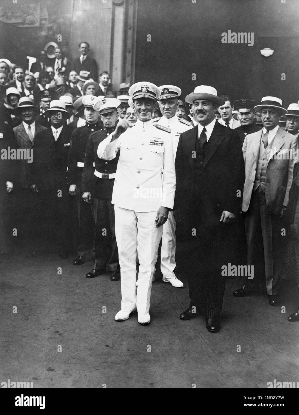 Home again, after two years of daring achievement in the Antarctic ...