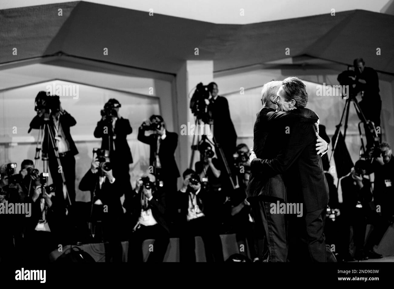 The cast of "Dead for a dollar" on the Red Carpet of Venice Film ...