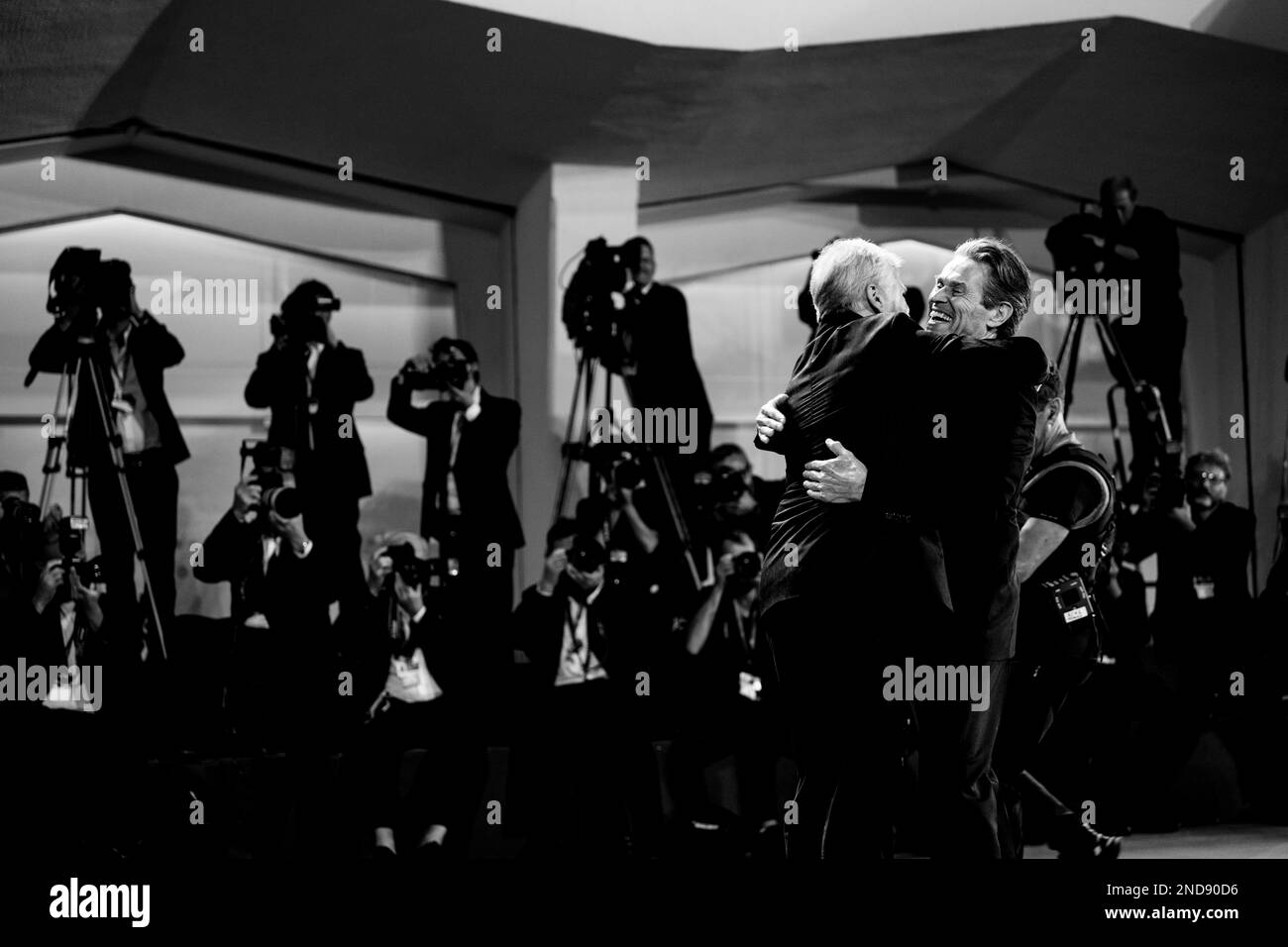 The cast of "Dead for a dollar" on the Red Carpet of Venice Film ...