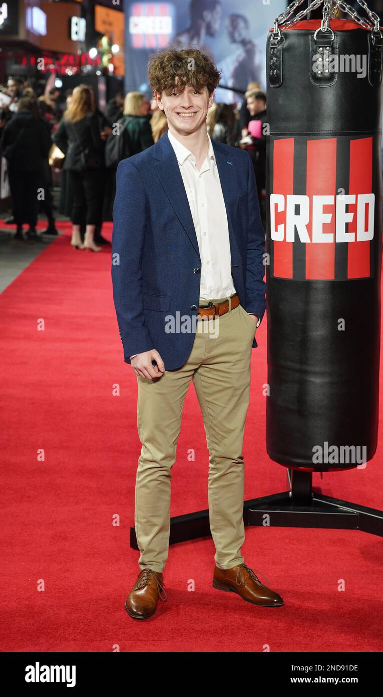 Rhys Connah attends the European premiere of Creed III at Cineworld ... Rhys Connah attends the European premiere of Creed III at Cineworld ...