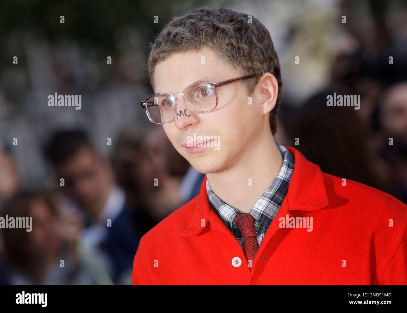 Canadian actor Michael Cera arrives for the premiere for the film Scott ...