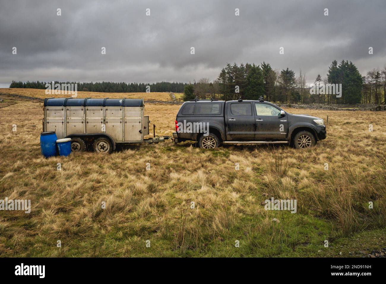 11.02.2023 Ribblehead, North Yorkshire, UK. The Ribblehead Viaduct or ...