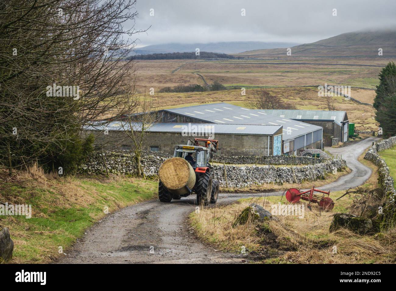 11.02.2023 Ribblehead, North Yorkshire, UK. The Ribblehead Viaduct or ...