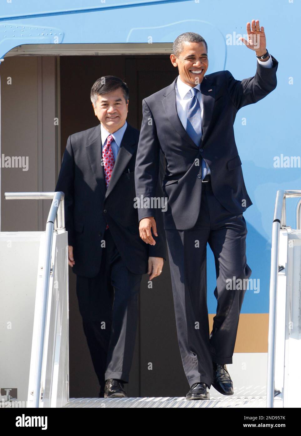 President Barack Obama, followed by Commerce Secretary, and former ...