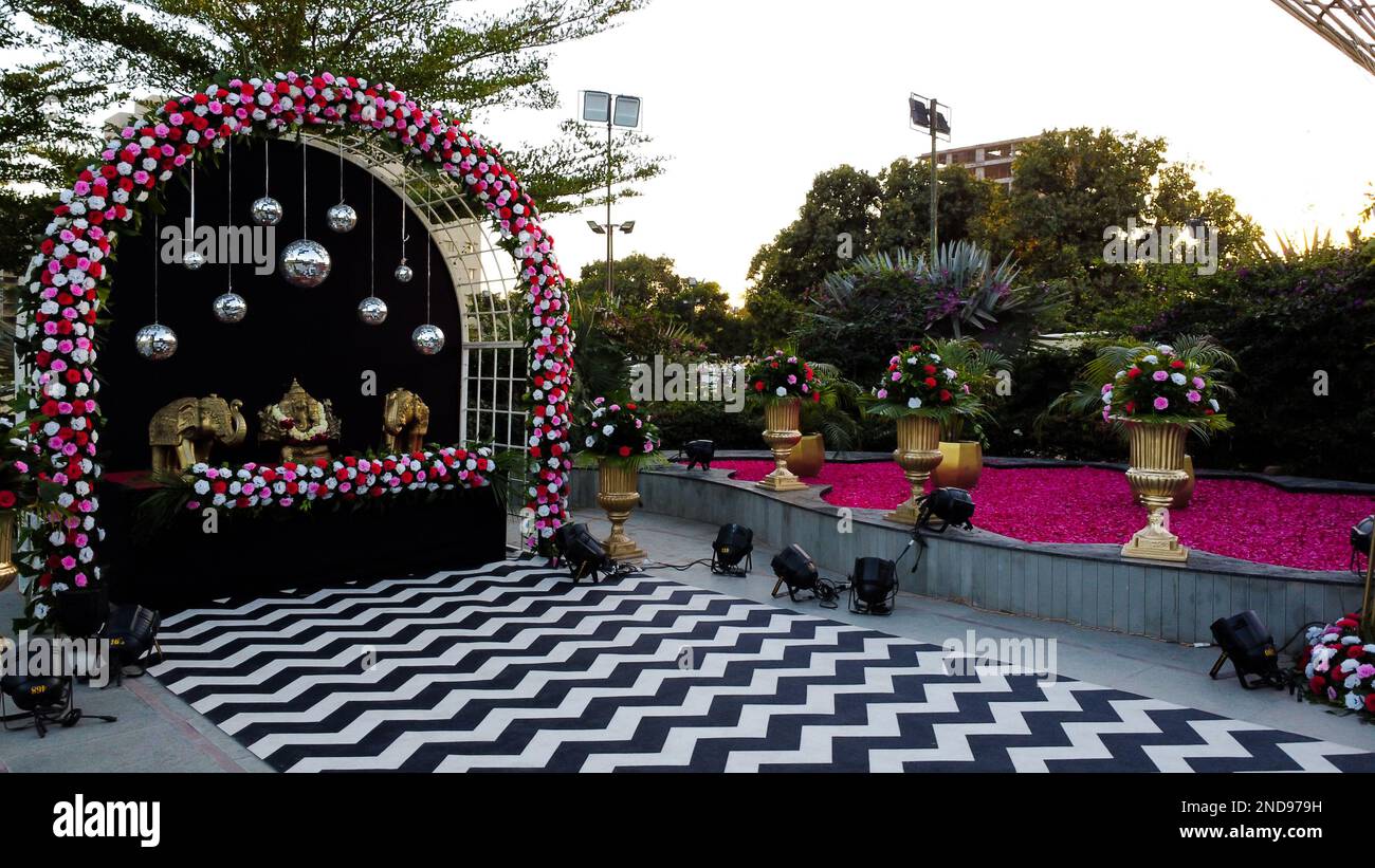 Colorful beautiful flowers indian marriage wedding decorations designs ...