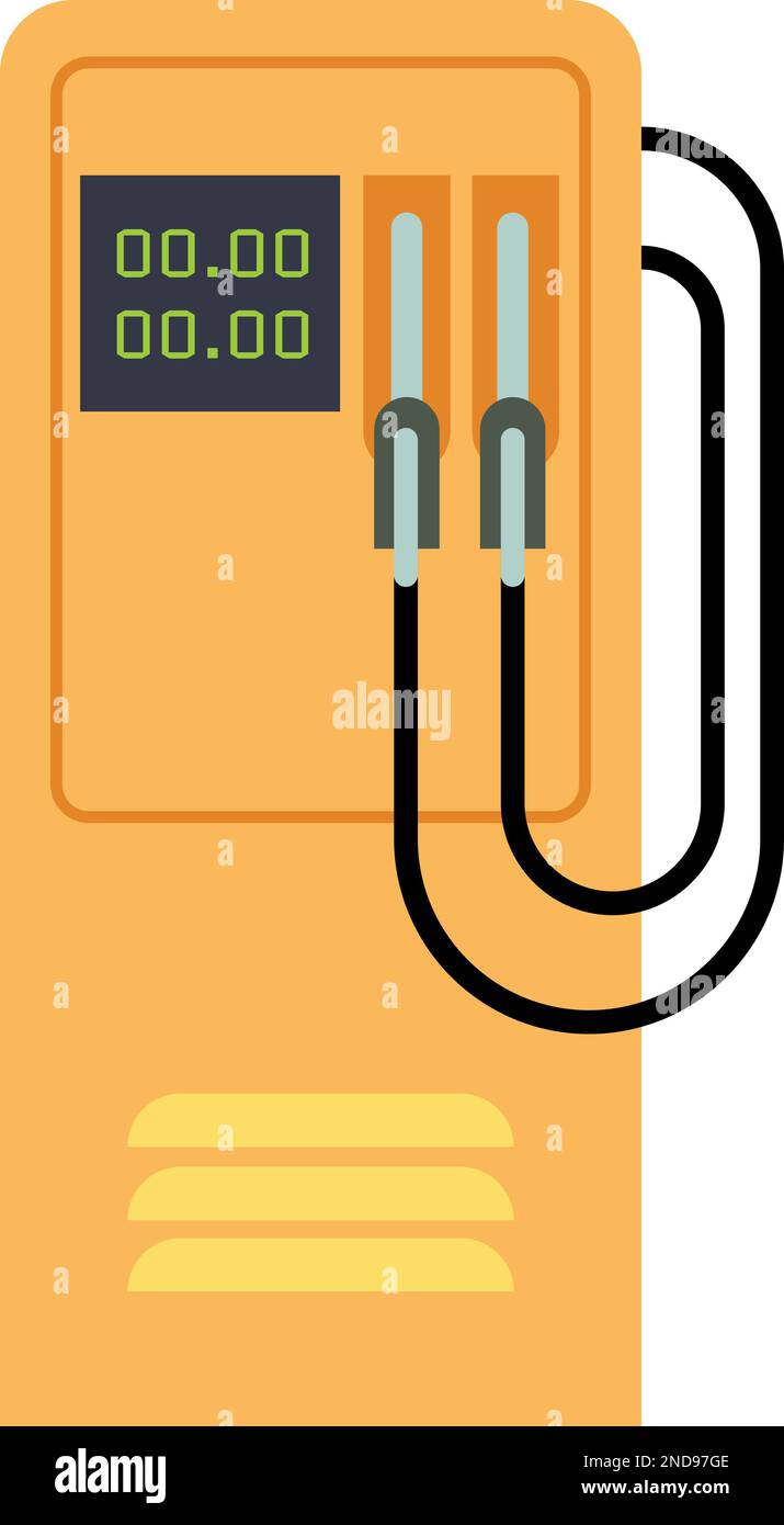 Gas station pump cartoon icon. Petrol service Stock Vector Image & Art ...