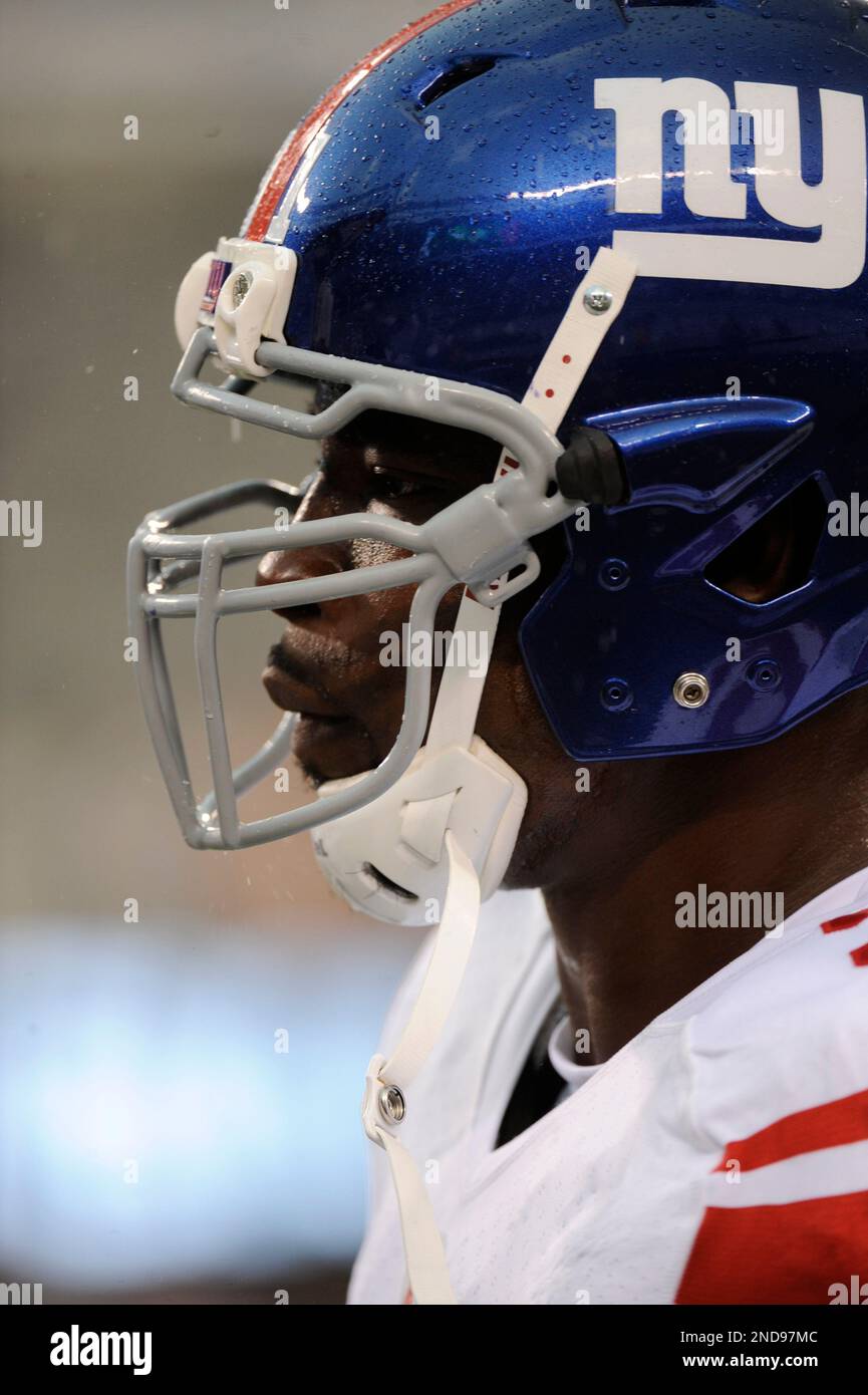 New York Giants Justin Tuck looks on before an NFL preseason football ...