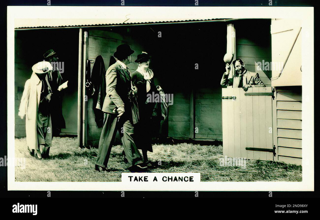 Portrait of Claude Hulbert in Take a Chance - Vintage Cigarette Card ...
