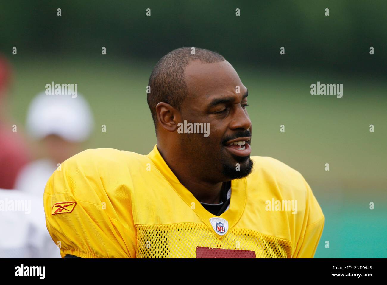 Washington Redskins quarterback Donovan McNabb smiles at their NFL ...