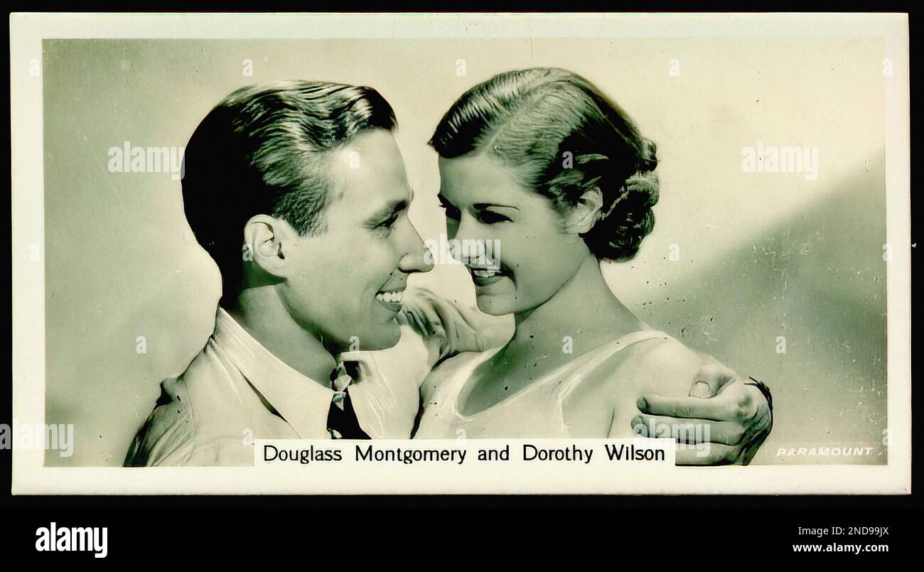 Portrait of Douglass Montgomery & Dorothy Wilson - Vintage Cigarette ...