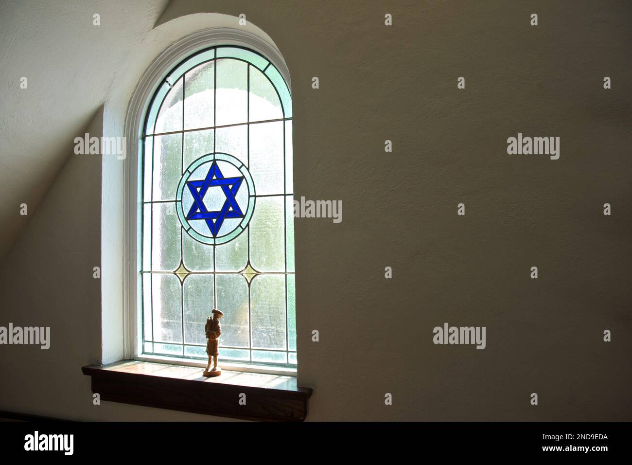 Toronto, Ontario / Canada - May 26, 2013: Window with the Judaism ...