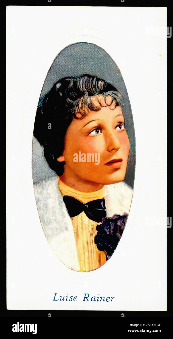 Luise rainer portrait hi-res stock photography and images - Alamy
