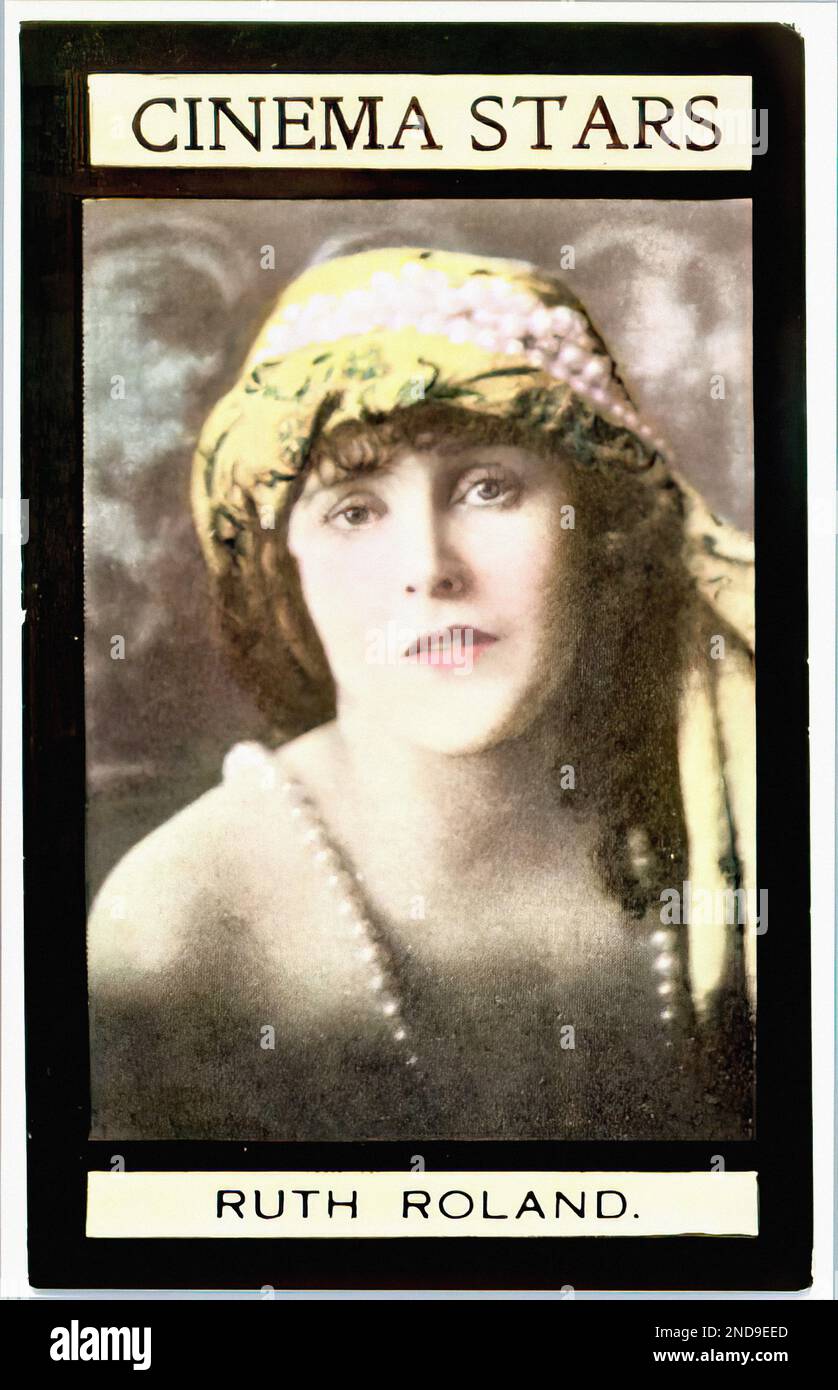 Portrait of Ruth Roland - Vintage Cigarette Card Stock Photo - Alamy